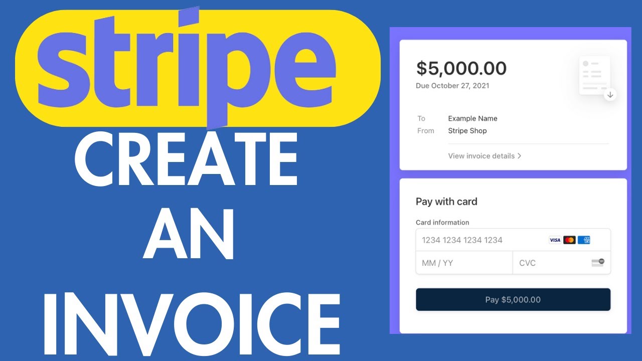 HOW TO CREATE AN INVOICE IN STRIPE - YouTube