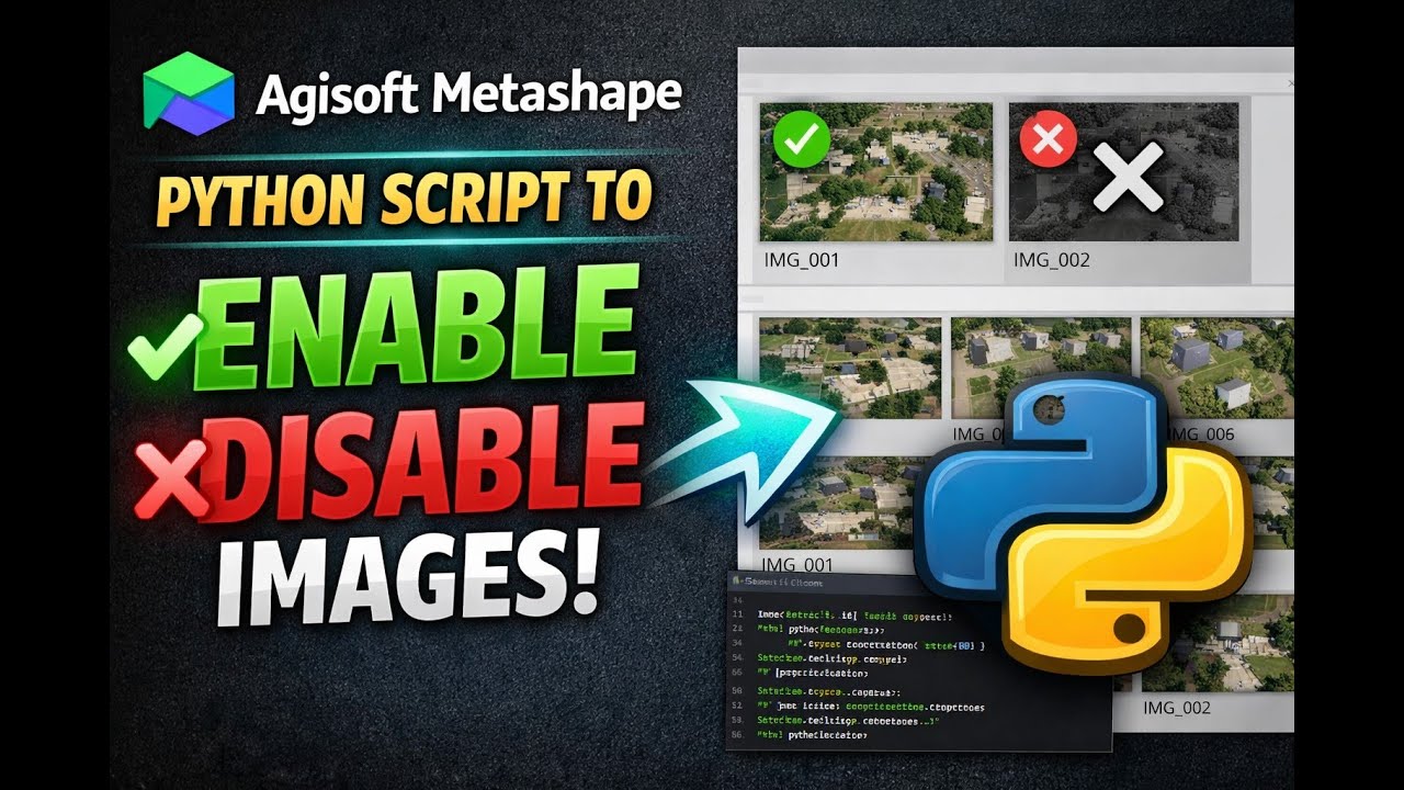 Agisoft Metashape Image Enable/Disable Python Script - YouTube
