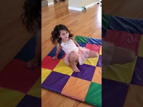 working hard, practicing for gymnastics... July 23, 2021