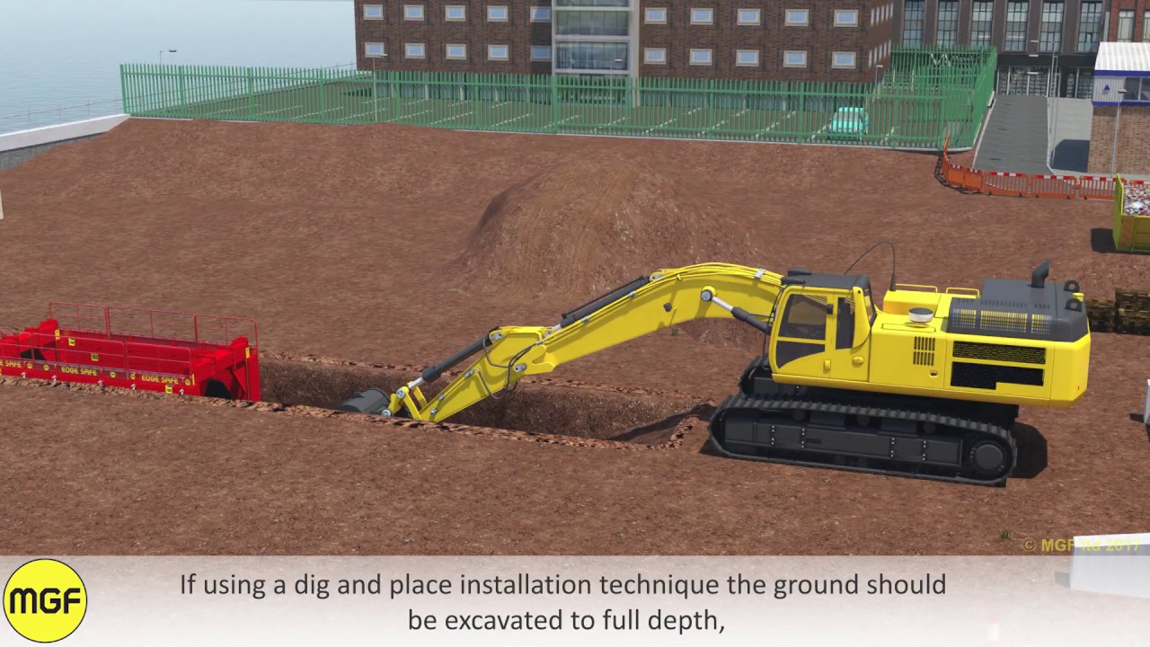 High Clearance Trench Box Base | Safe System of Work | MGF - YouTube