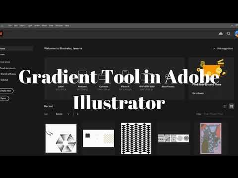 How to use Gradient Tool in Adobe Illustrator? - YouTube