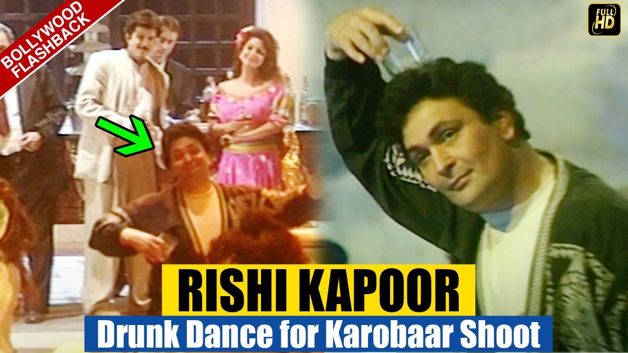 Rishi Kapoor's DRUNK Dance In Front Of YOUNG Anil Kapoor & Juhi Chawla ...