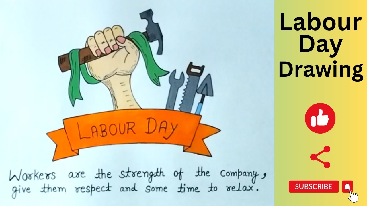 Labour Day Drawing // World labour day drawing // International labour ...