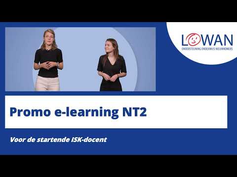 LOWAN | Promo E-learning NT2 voor de startende ISK-docent - YouTube