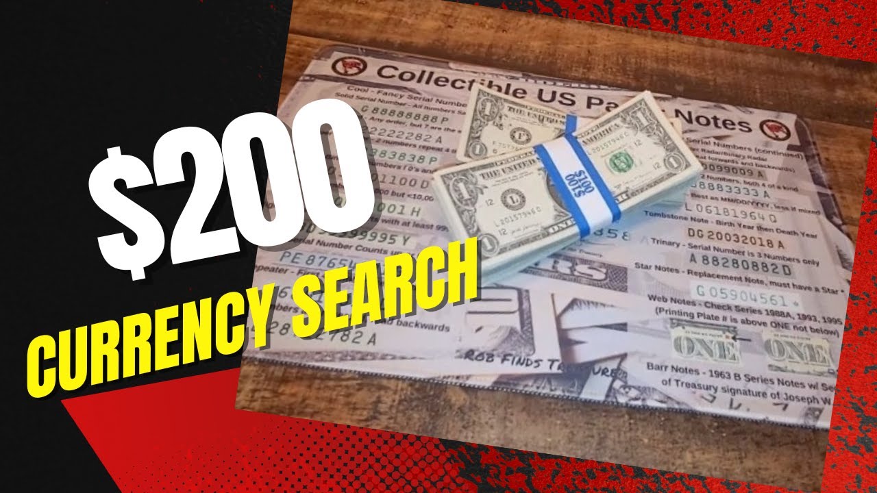 $200 Currency Search - YouTube