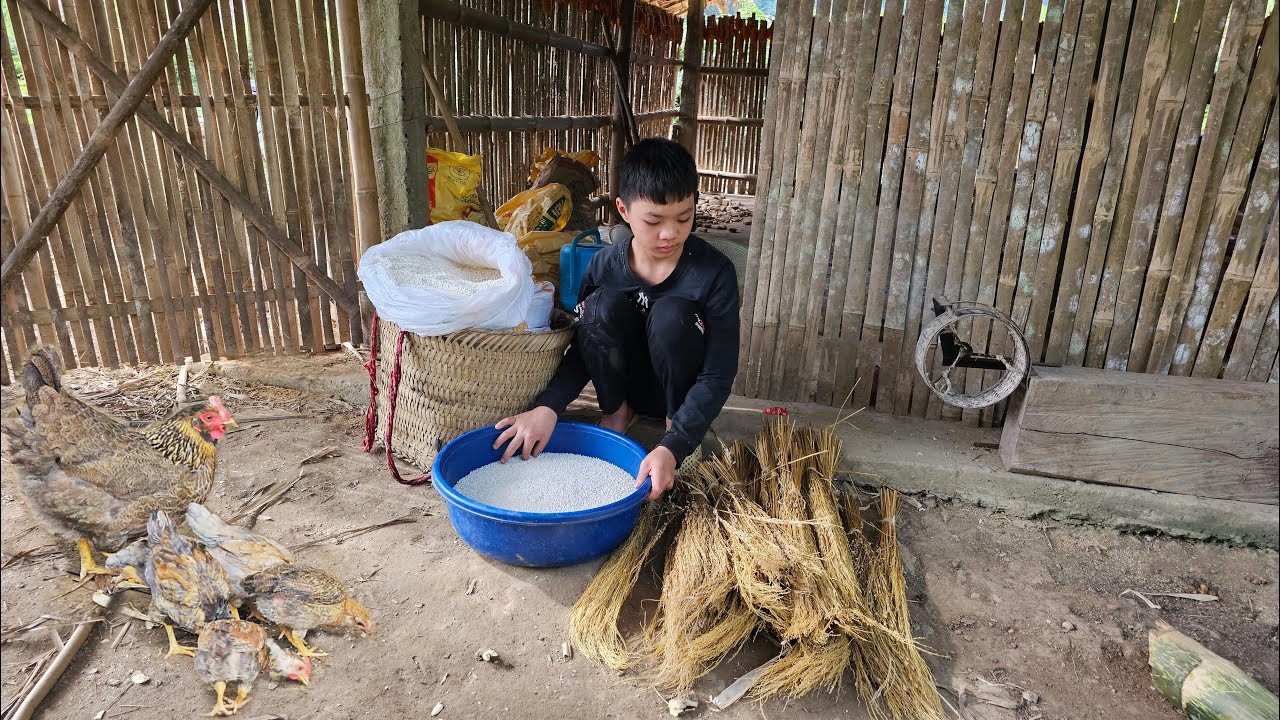 Orphan Boy - Takes his rice to mill and brings it back to eat, Waters ...
