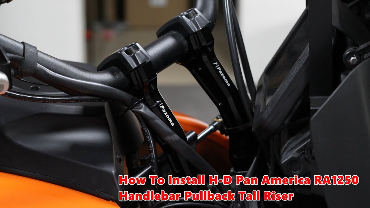 How To Install H-D Pan America Special RA1250S RA1250 Handlebar ...