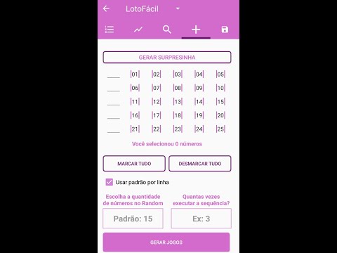 LOTOFÁCIL COM NOVA ATUALIZAÇÃO NO APP LOTÉRIAS RANDOM SORTE!