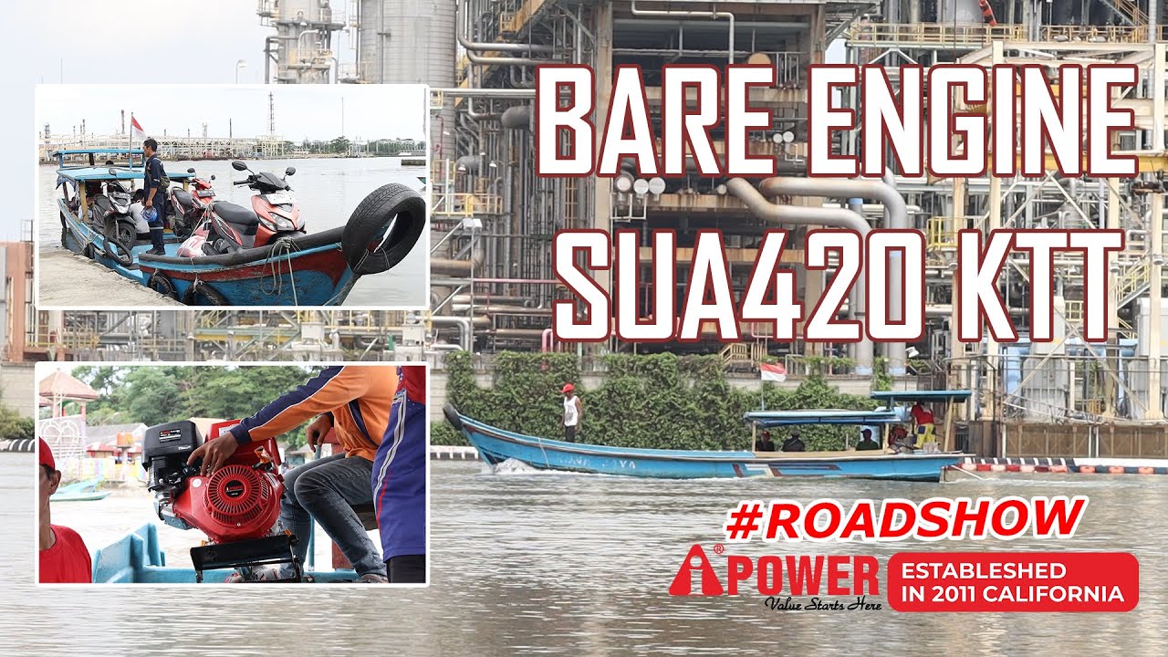 ROAD SHOW - AIPOWER BARE ENGINE SUA420 KTT || MESIN PENGGERAK KETINTING || CILACAP - YouTube