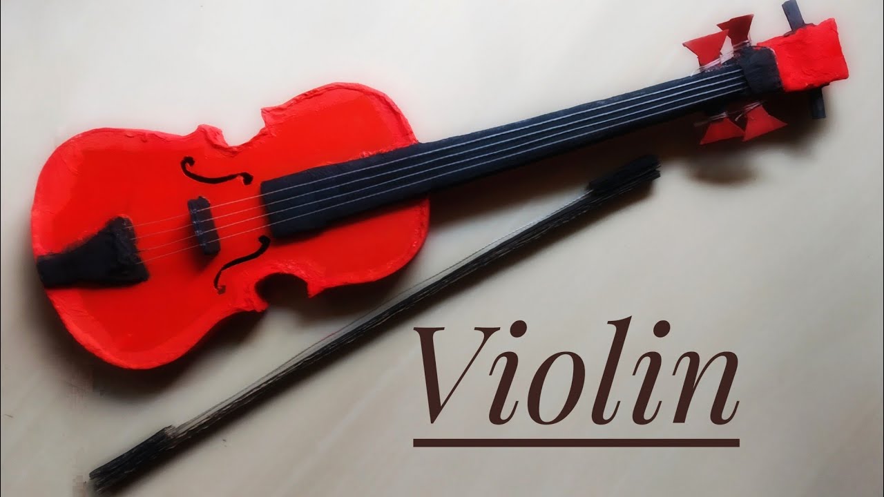Make violin from cardboard - YouTube