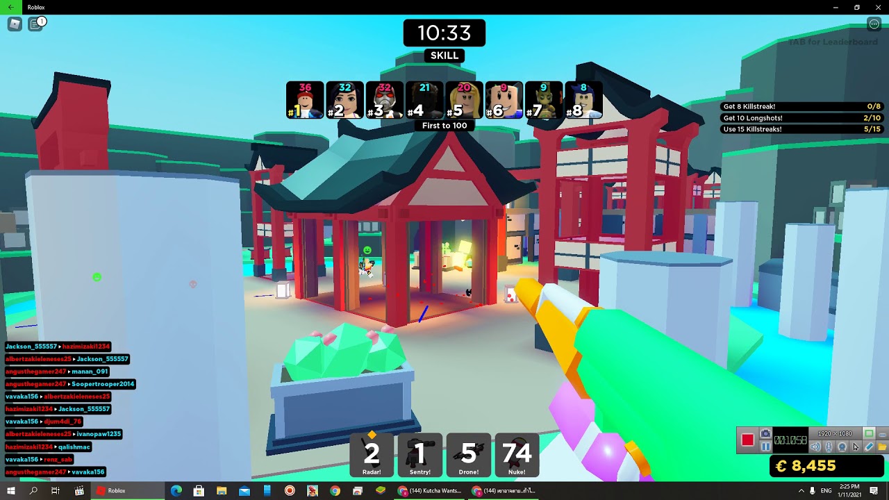 เล่น Roblox map big paintball - YouTube
