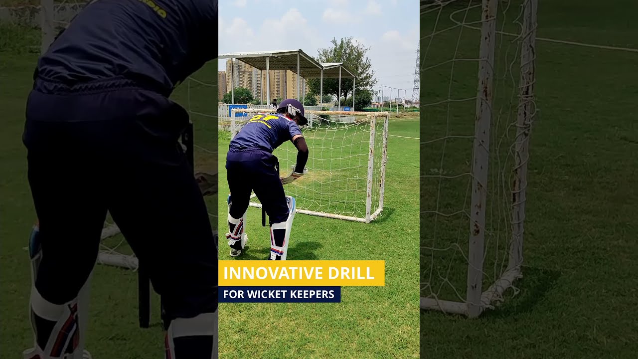 Innovative Practice Drill for Wicket keepers! #shorts - YouTube