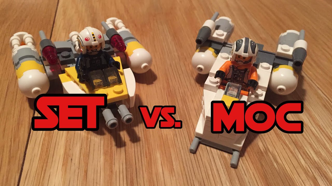 SET VS. MOC: Y-WING MICROFIGHTER (Lego Star Wars) (Comparison) - YouTube