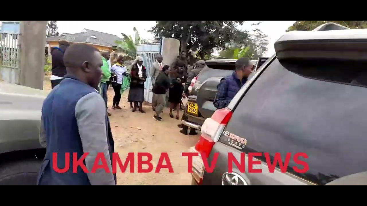 CHEBUKATI ARRIVES AT BURIAL OF IEBC OFFICIAL DANIEL MUSYOKA; MUTHETHENI ...