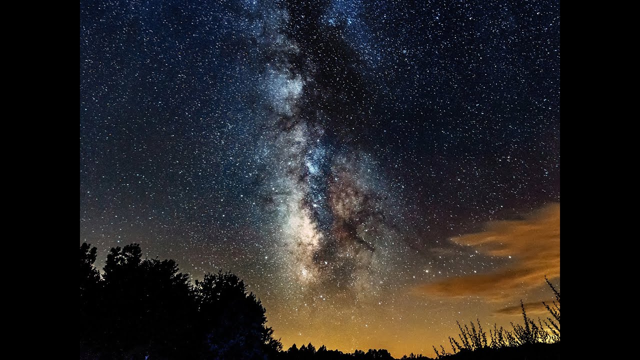 Wonderful sky with stars - YouTube