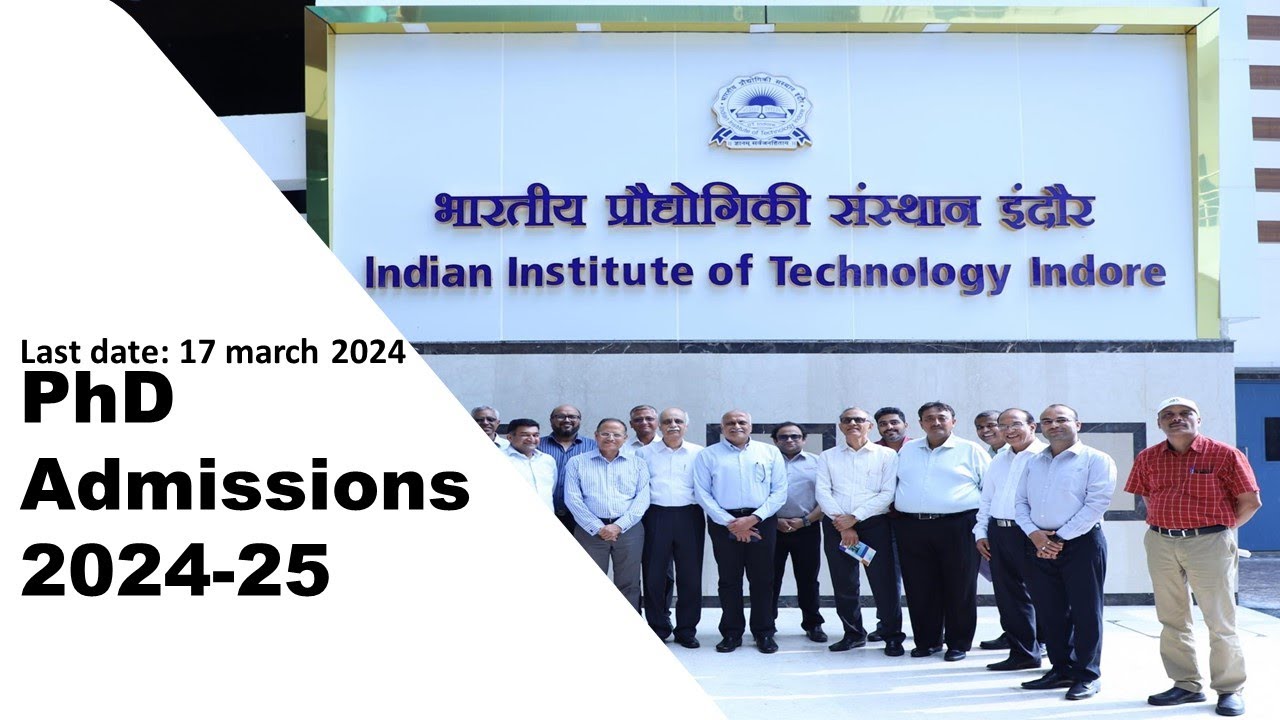 IIT Indore PhD admission 2024 II New PhD Admission Application || iit phd admission 2024 - YouTube
