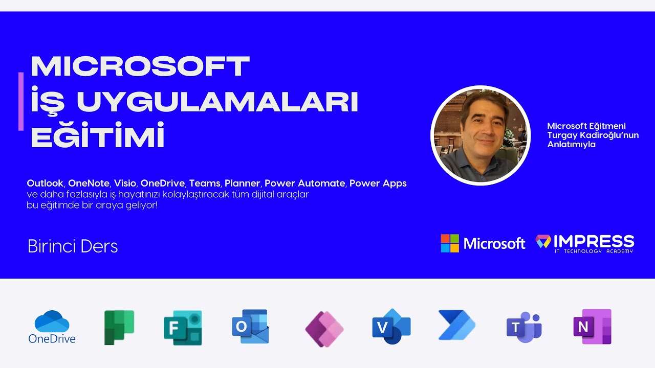 Microsoft İş Uygulamaları Eğitimi - Birinci Ders | Outlook, OneDrive, Teams ve Daha Fazlası ...