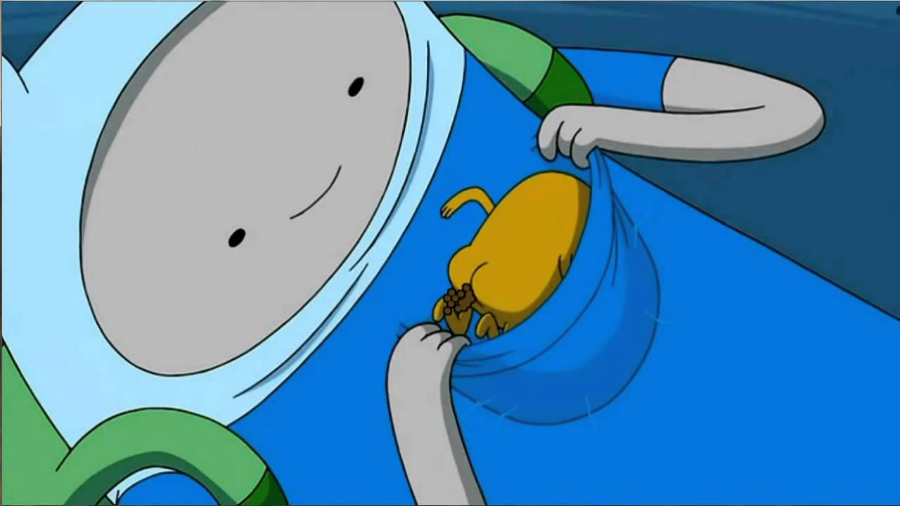 Jake poots in Finn's pocket : Adventure time !! - YouTube