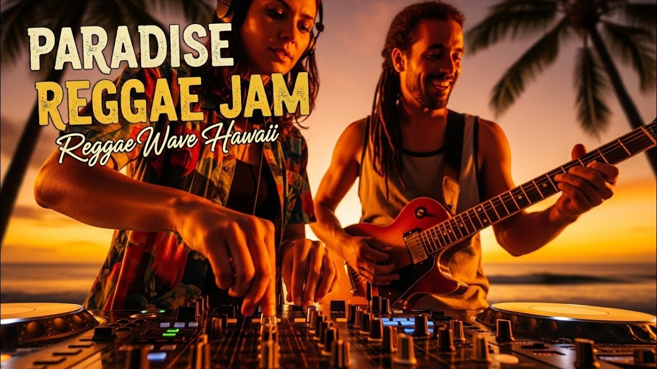 Paradise Reggae Jam — DJ Girl x Guitarist on the Beach #reggae - YouTube