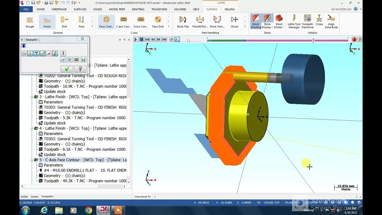mastercam CNC late 3D programming - YouTube