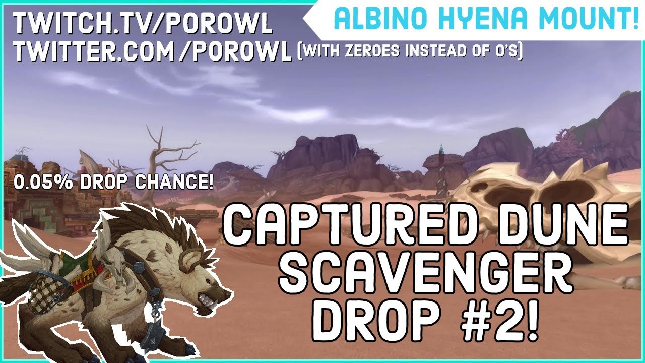 World of Warcraft | Dune Scavenger Mount Drop! | Battle For Azeroth | Sold for 397,000g! - YouTube