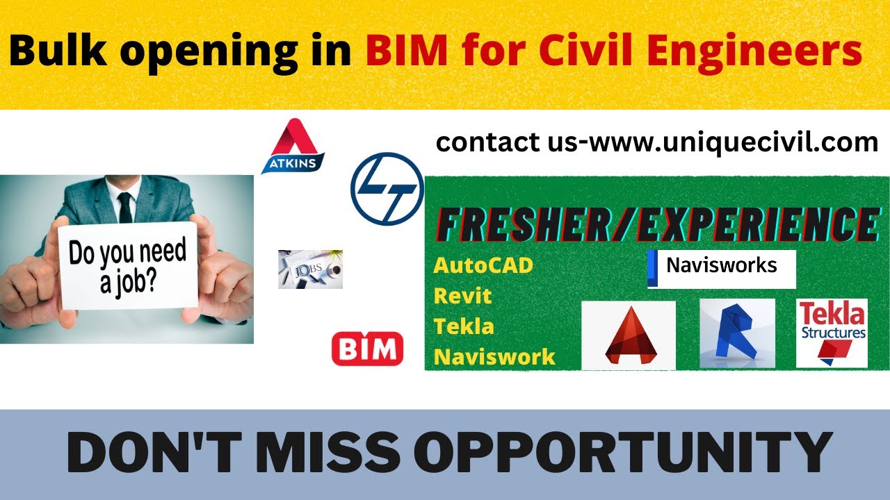 BIM(Building information modeling) Jobs Opening in Delhi|| Pune ...