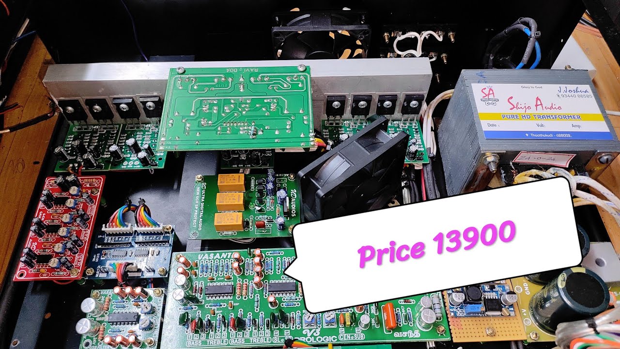 Maxwin IRF150 Mosfet 5.1 Power amp. Vasanth V3 prologic. Front Acrylic ...