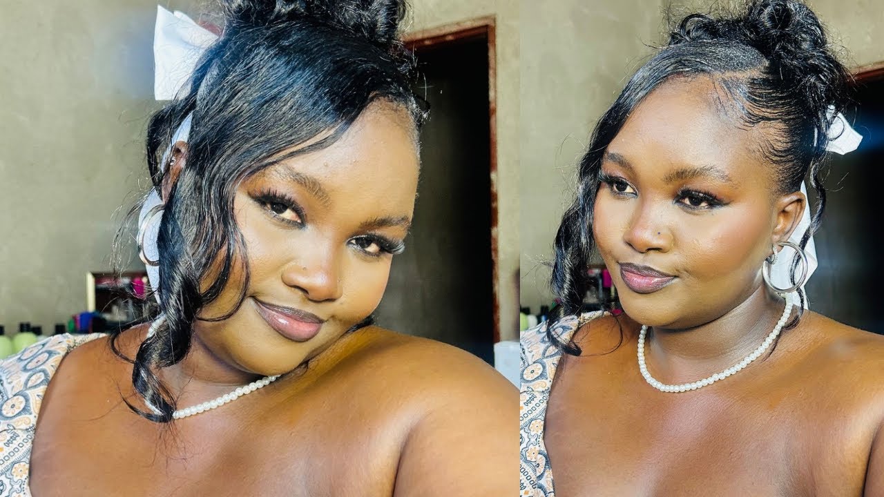 Pin Curl Pin Up Ponytail with Side bang | Look & Learn How to ,formal ...