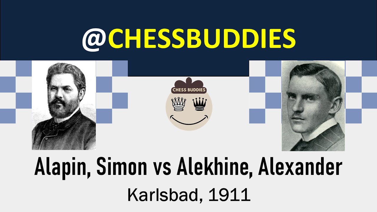 Alapin, Simon vs Alekhine, Alexander || Karlsbad, 1911 #chess #alekhine ...