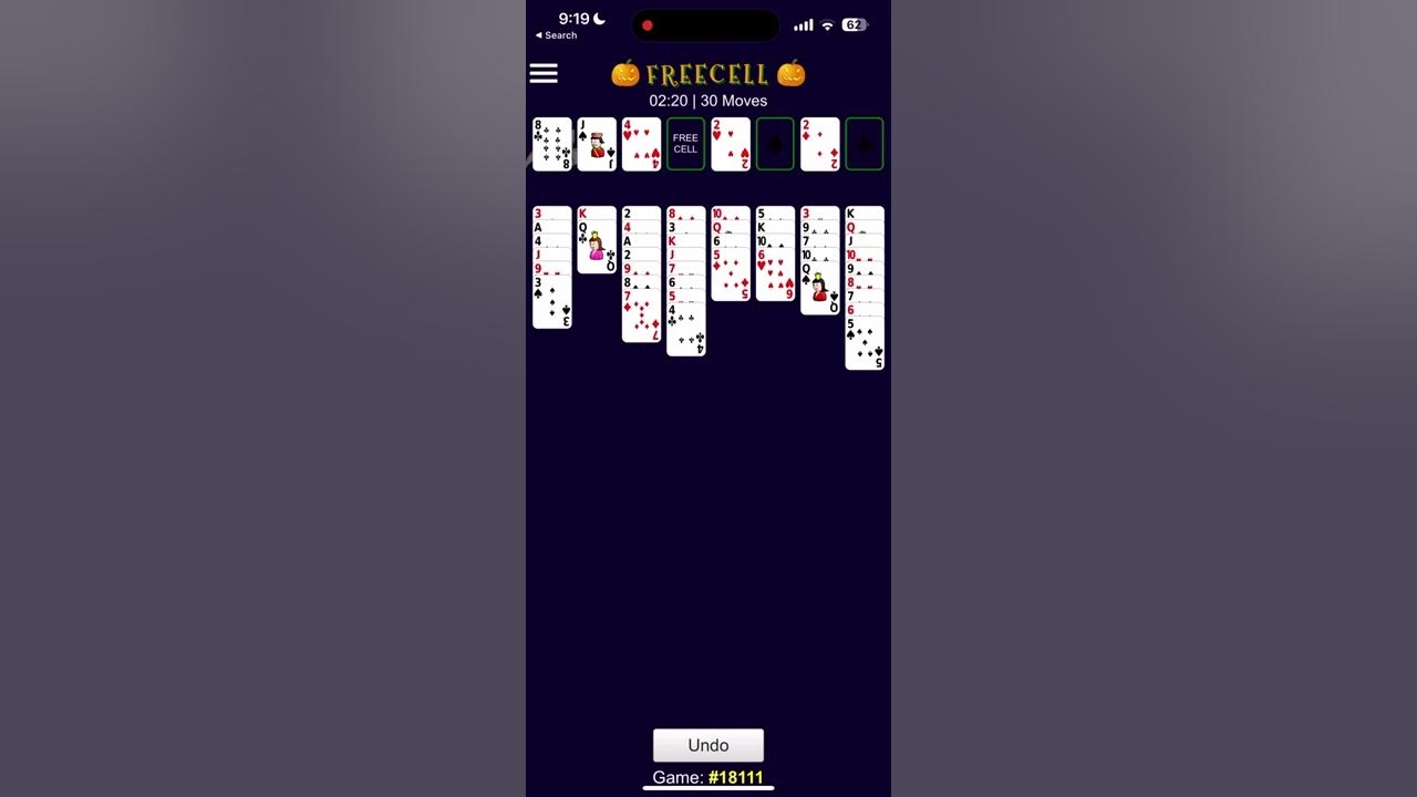 FreeCell 18111 - YouTube