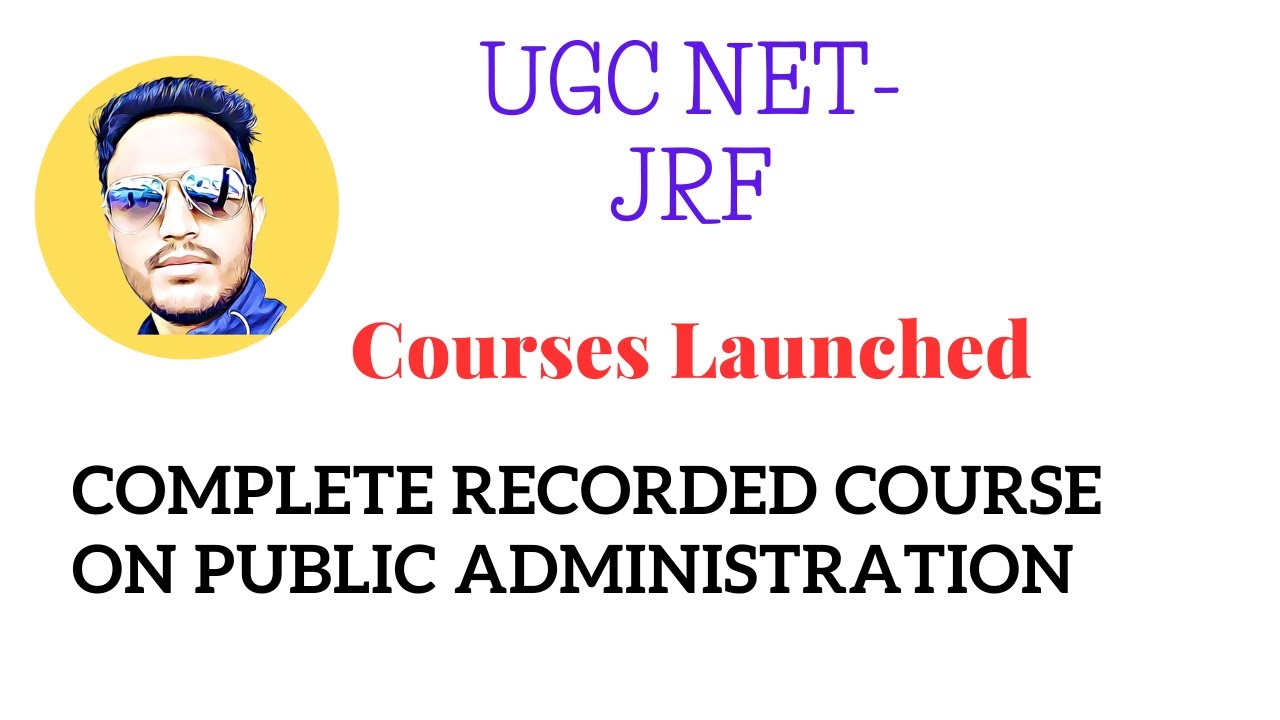 Courses on Pub Admn Launched. Get full details here. - YouTube