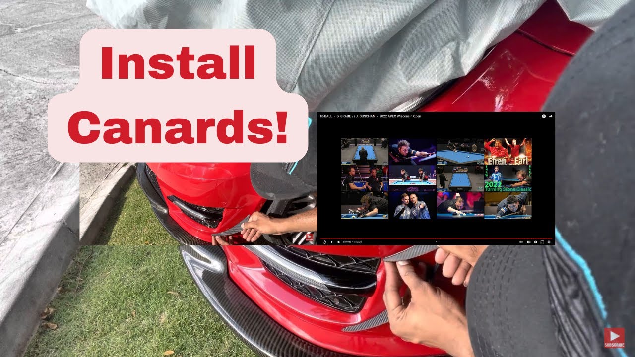 Installing Canards on your car! - YouTube