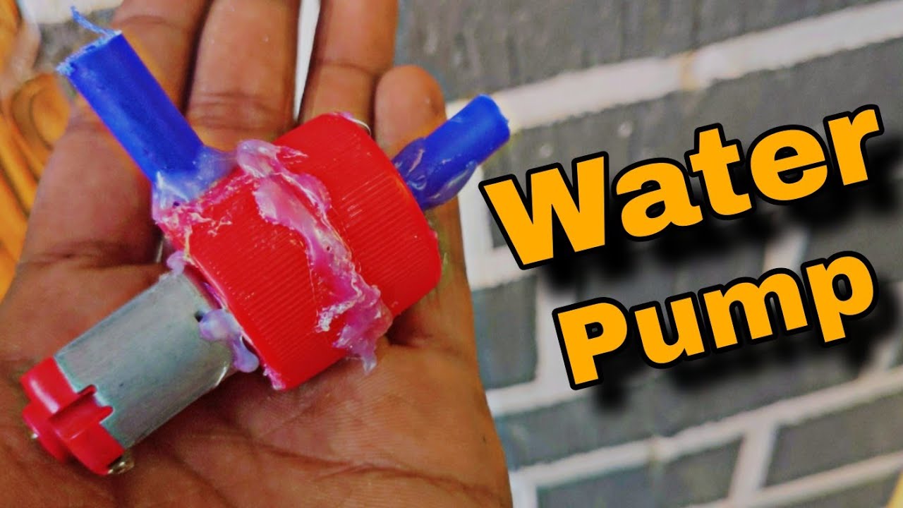 DIY Water Pump Using DC Motor | Step-by-Step Tutorial" #schoolproject# ...