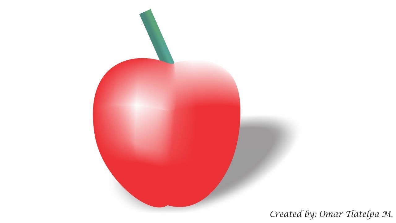 Cómo hacer una manzana - CorelDRAW X5 - YouTube