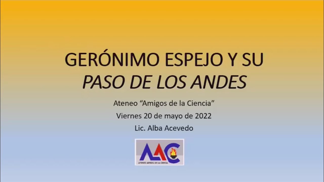 General Espejo y su libro "Paso de los Andes" - Alba Acevedo - segunda ...