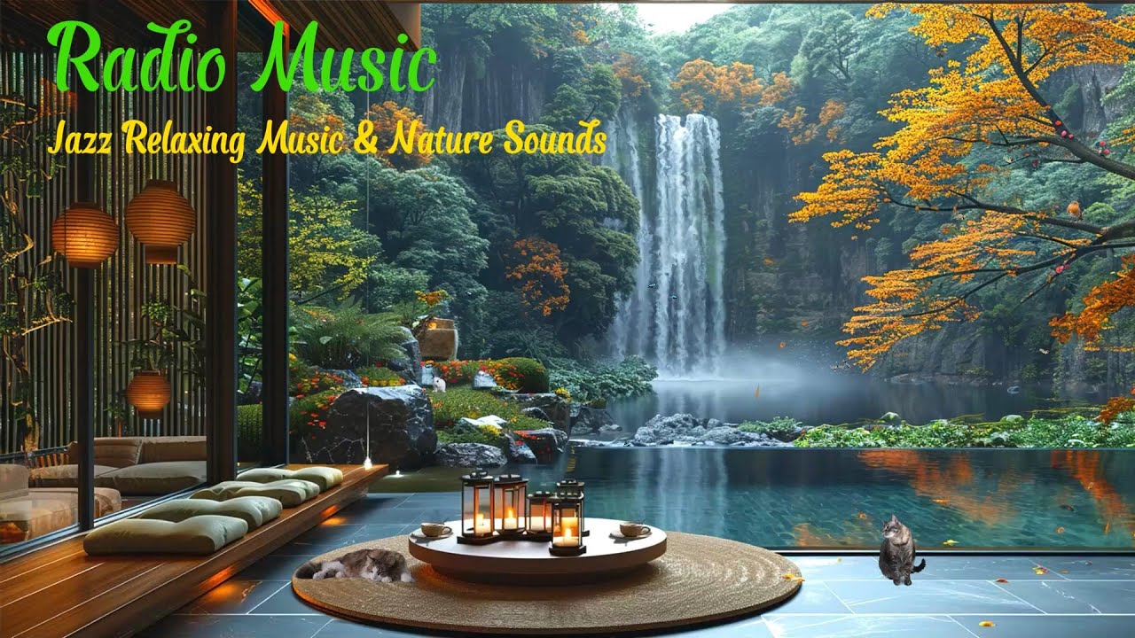 Happy Jazz Music 🎵 Smooth Ambience Cafe Jazz Music, Ocean Wave Sounds for comfortable spirit ...