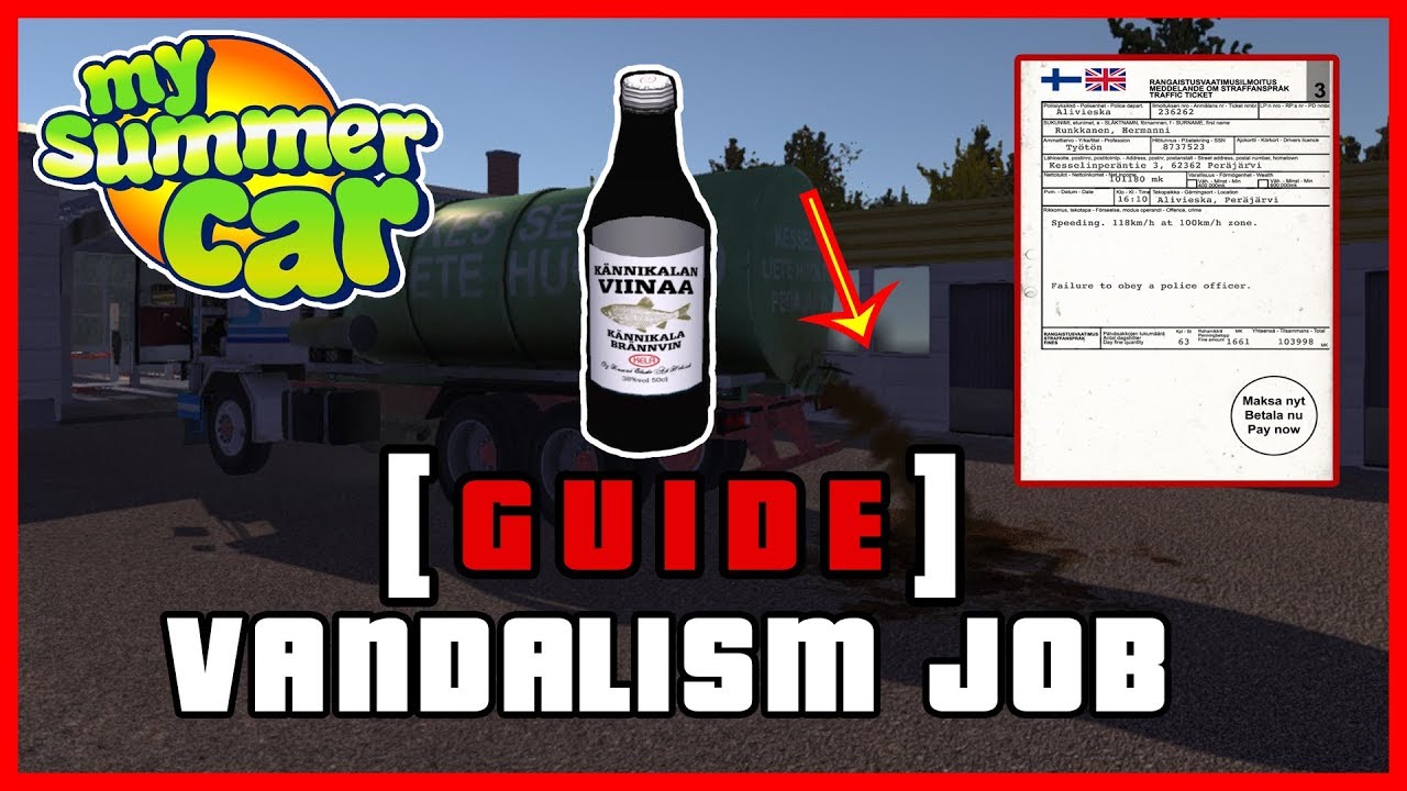 My Summer Car - Fleetari Vandalism Job | Ogygia Vlogs🇺🇸 - YouTube