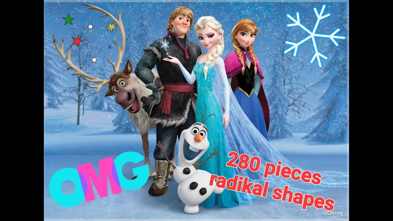 Game puzzle Frozen ~ 280 pieces radical shapes (☆ Let it Go~ do you ...