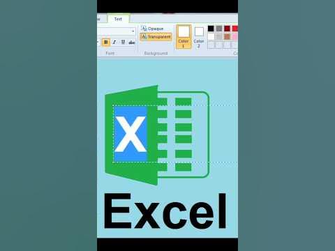 How To Draw Ms.Excel Logo in Ms.Paint😱🔥😱 #shorts #Mspaint - YouTube