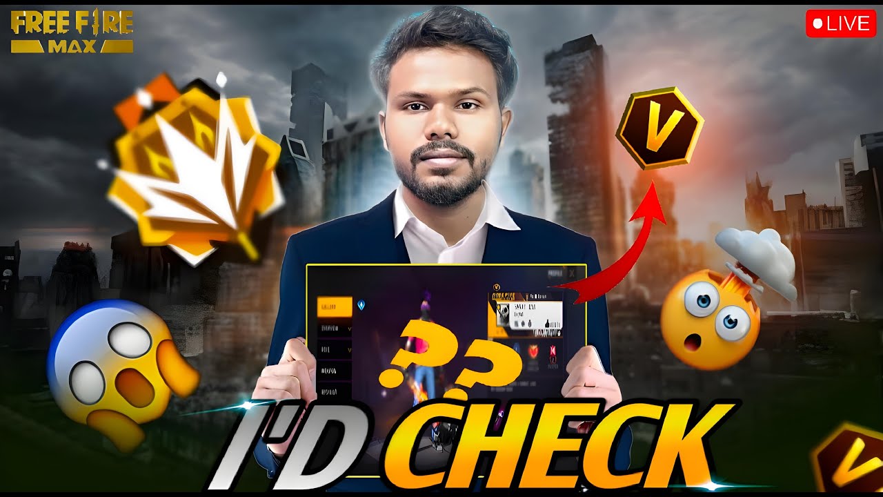 FREE FIRE UID CHECK😱 REACTION AND GAMEPLAY NO SANJIT LIVE|| # ...