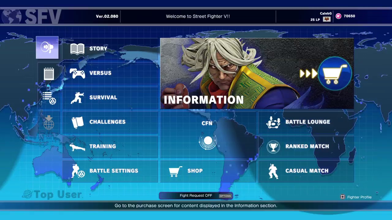 Street Fighter V Main Menu Video Tutorial - YouTube