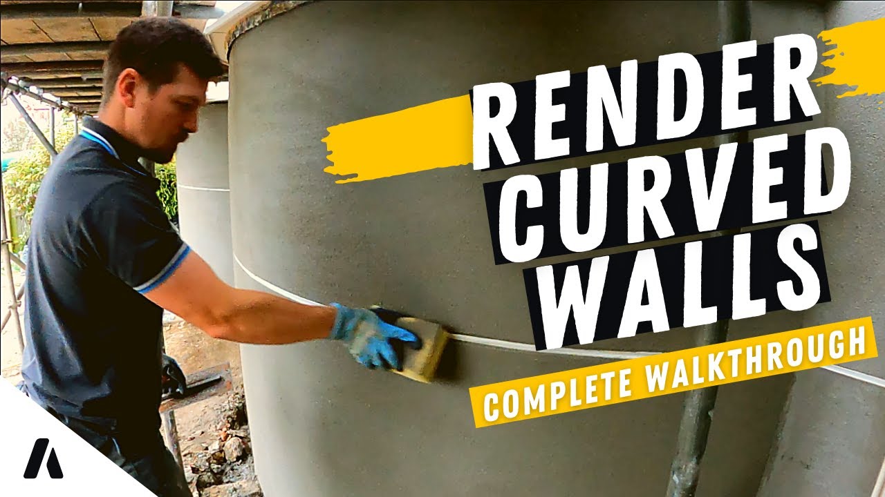 Rendering Curved Walls | Tips For The Perfect RENDERED FINISH - YouTube