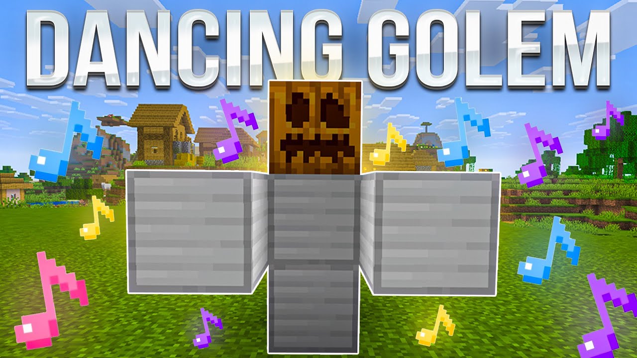 How To Make a DANCING GOLEM in Minecraft So Easy! Java/Bedrock - YouTube
