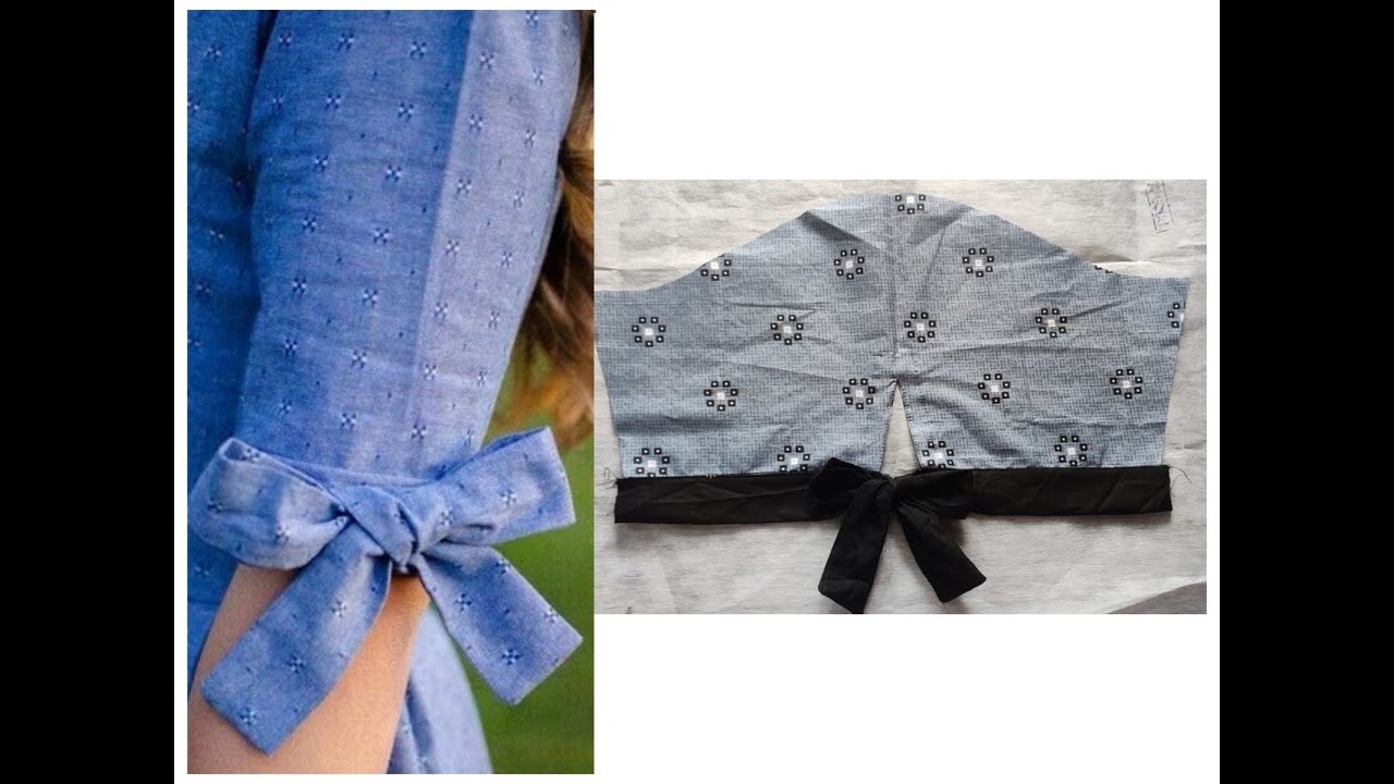 Bow Sleeves Design Cutting and Stitching || New Designer Sleeves Design ...