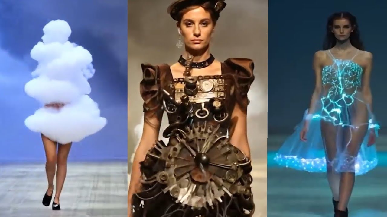 The strangest clothes of the fashion show🤯🤯عجیب ترین لباسهای فشن شو ...