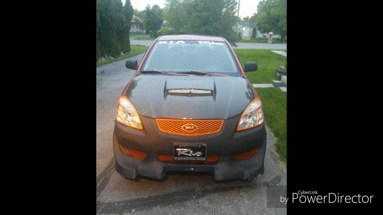 Kia Rio bumper conversion from old to new - YouTube