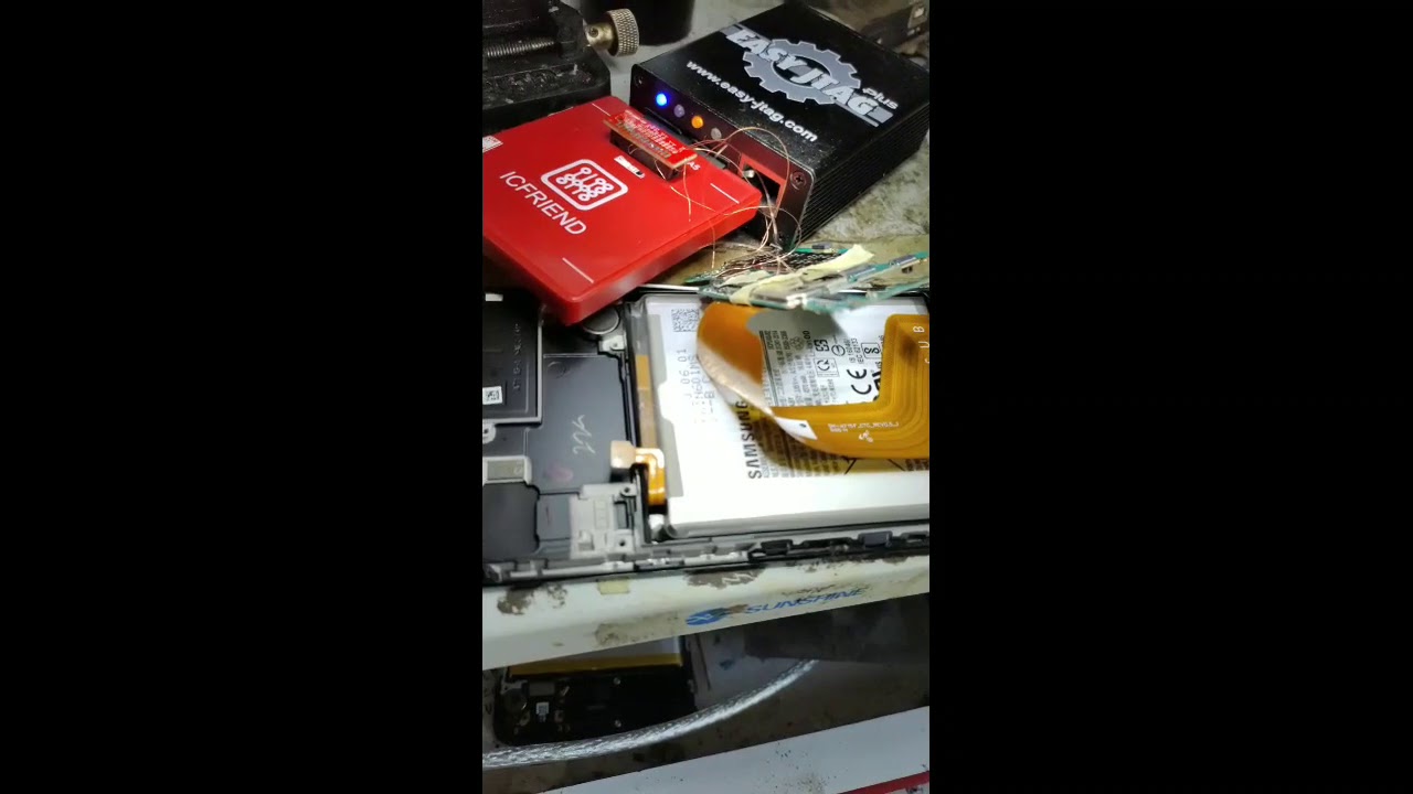 isp samsung A715F easy jtag plus - YouTube