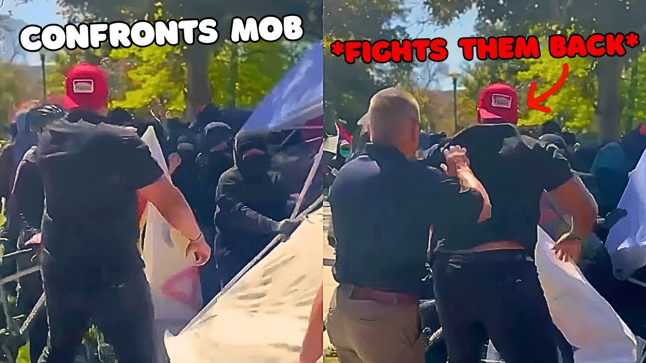 Man FIGHTS BACK Against Aggressive Woke Mob - YouTube
