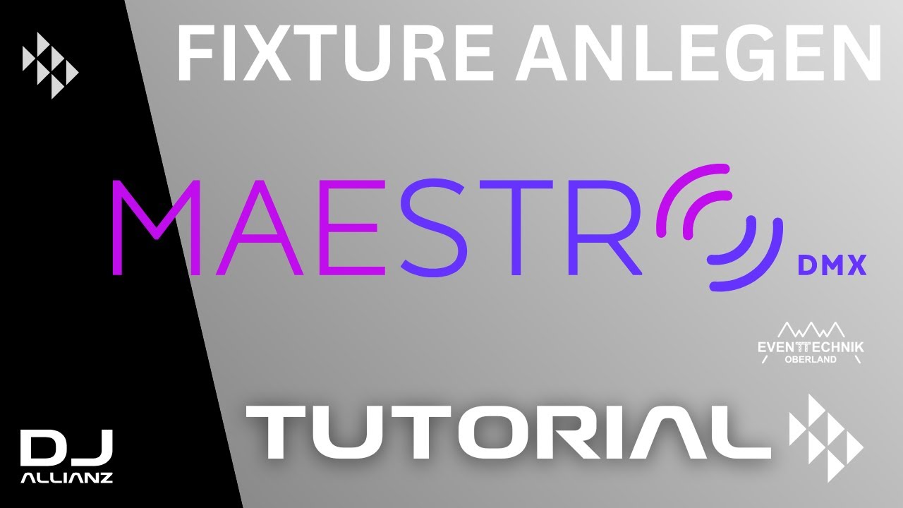 Maestro DMX Tutorial - Eigene Fixtures anlegen (Deutsch) - YouTube