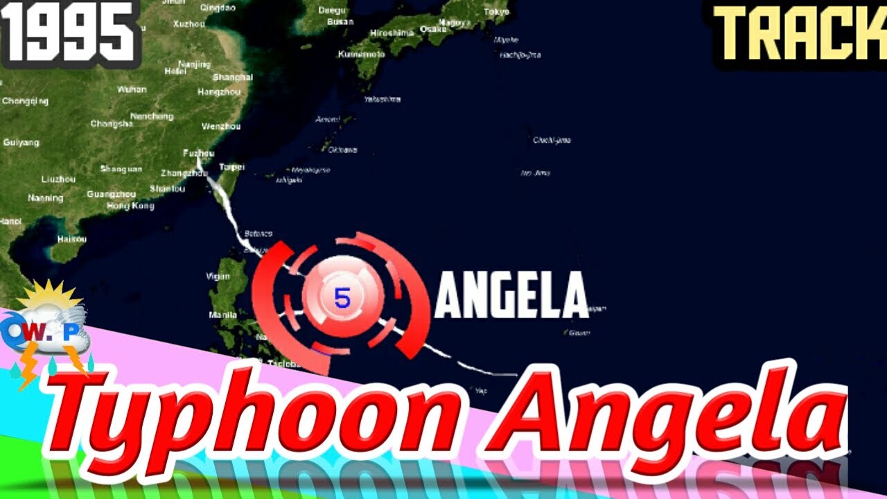 🌀The track of super typhoon Angela 1995 🌀 - YouTube